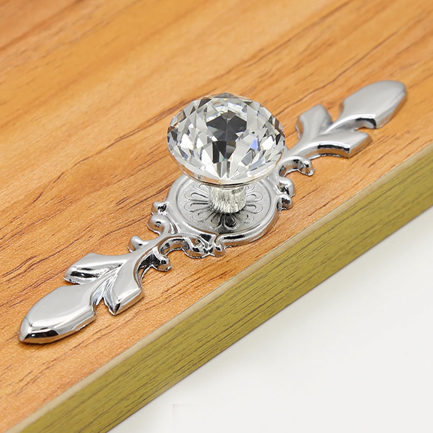 Zhengup 10 Pack Drawer Dresser Knobs Crystal Glass Kitchen Cabinet ...