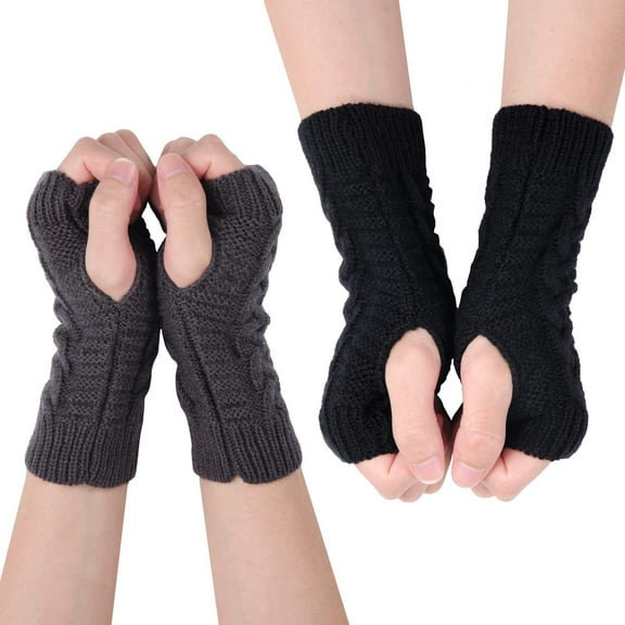 Baberdicy Windproof Thermal Gloves for Women, Outdoor Winter Hand ...