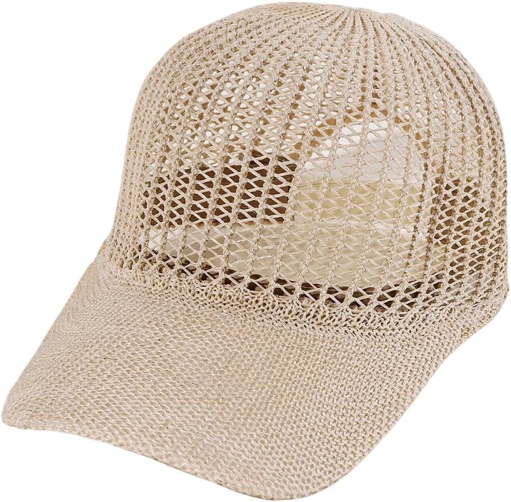 Zhengup Men's Straw Baseball Caps Casual Sun Hats - Walmart.com