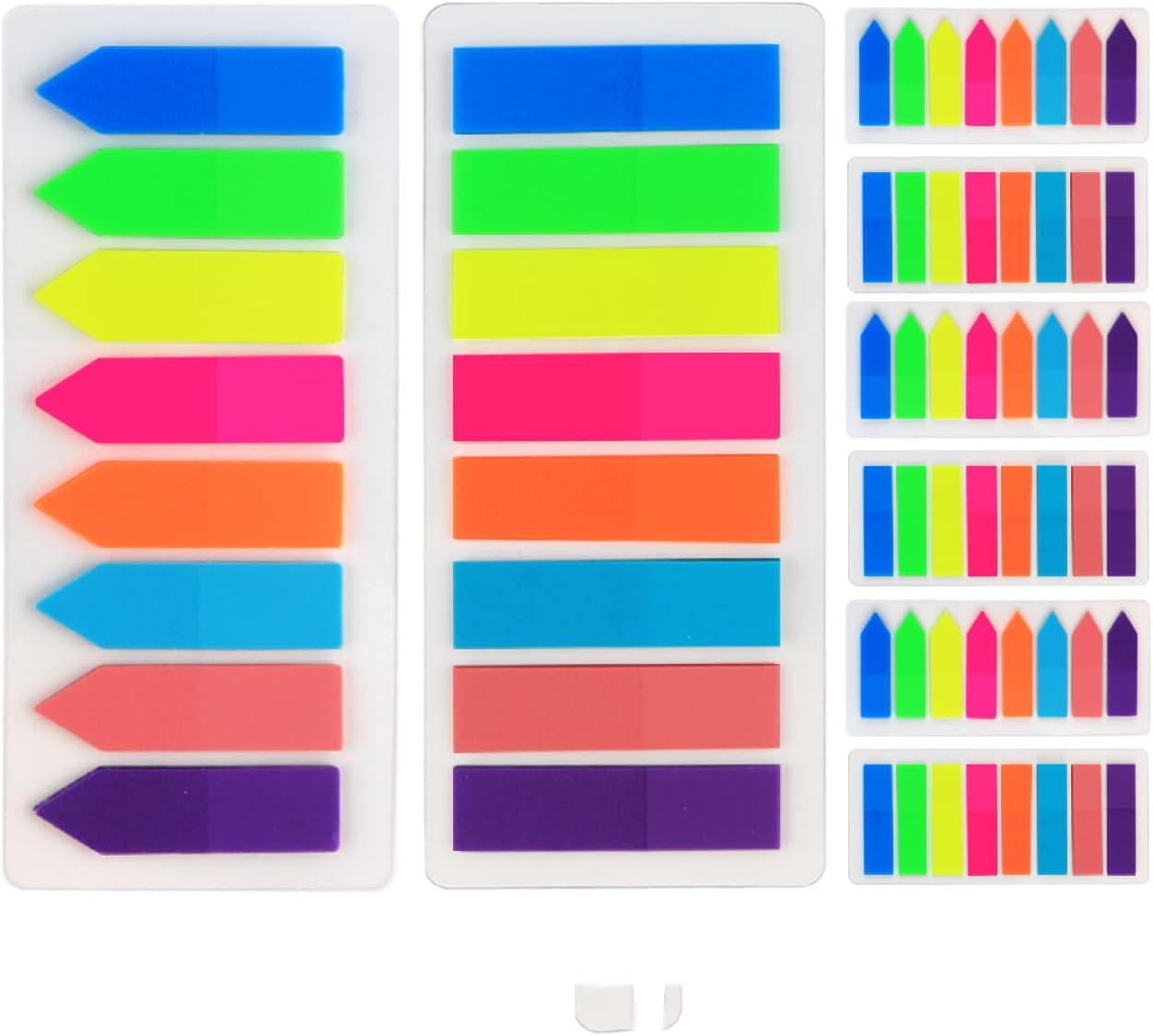 Zhengup Page Markers Colored Sticky Tabs 1920pcs,Writable Sticky Index ...