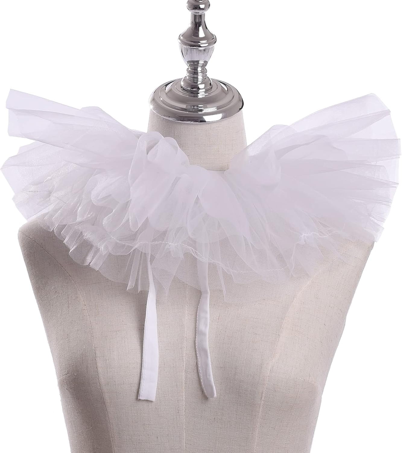Zhengup Renaissance Ruffle Collar Costume Detachable Collar Cosplay ...