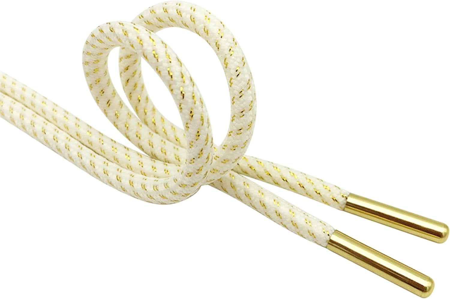 Zhengup Round Metallic Shoelaces with Metal Tips for Athletic Shoes ...