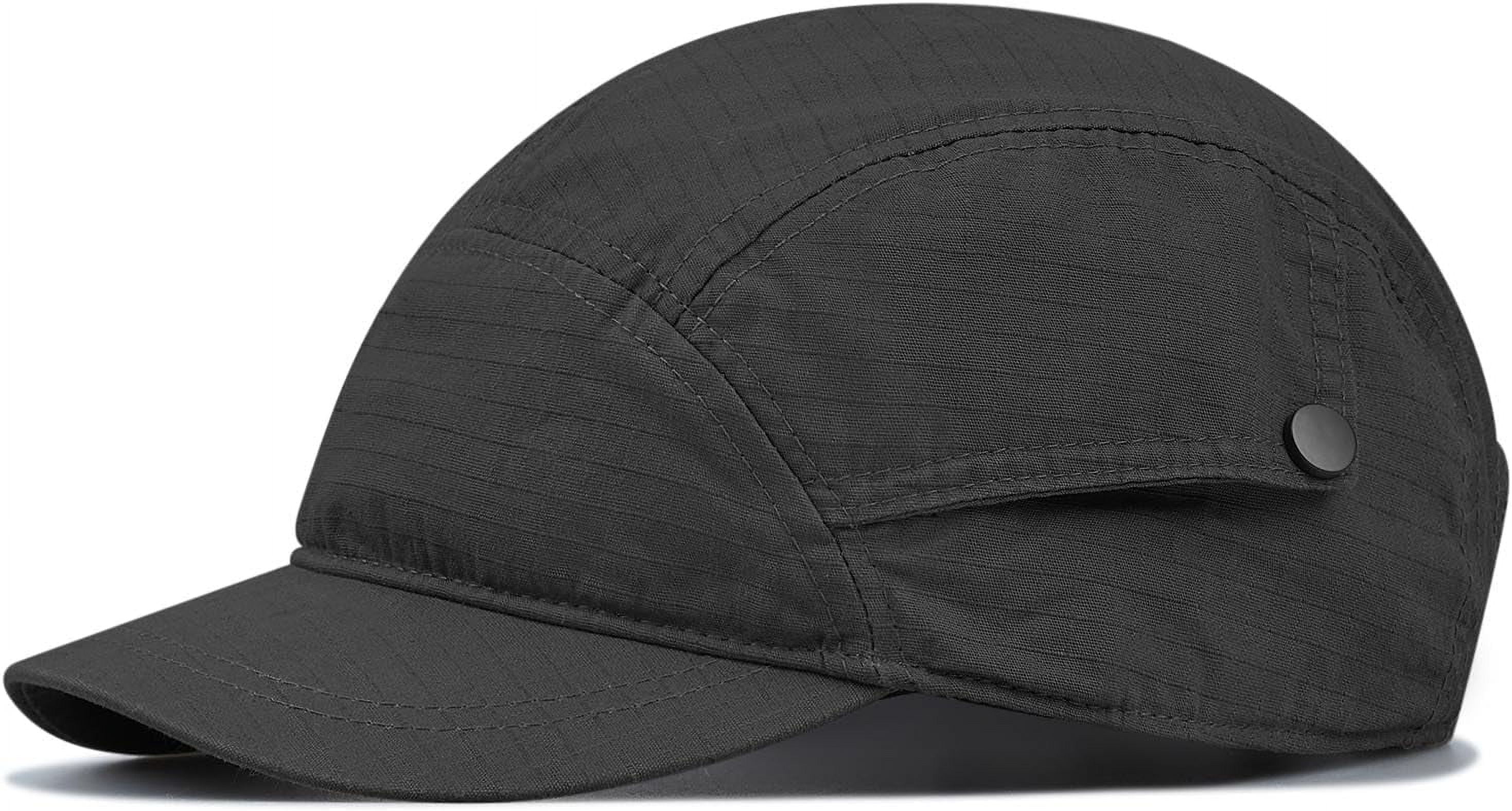Zhengup Short Brim 5 Panel Baseball Cap Cooling Trucker Dad Cap ...