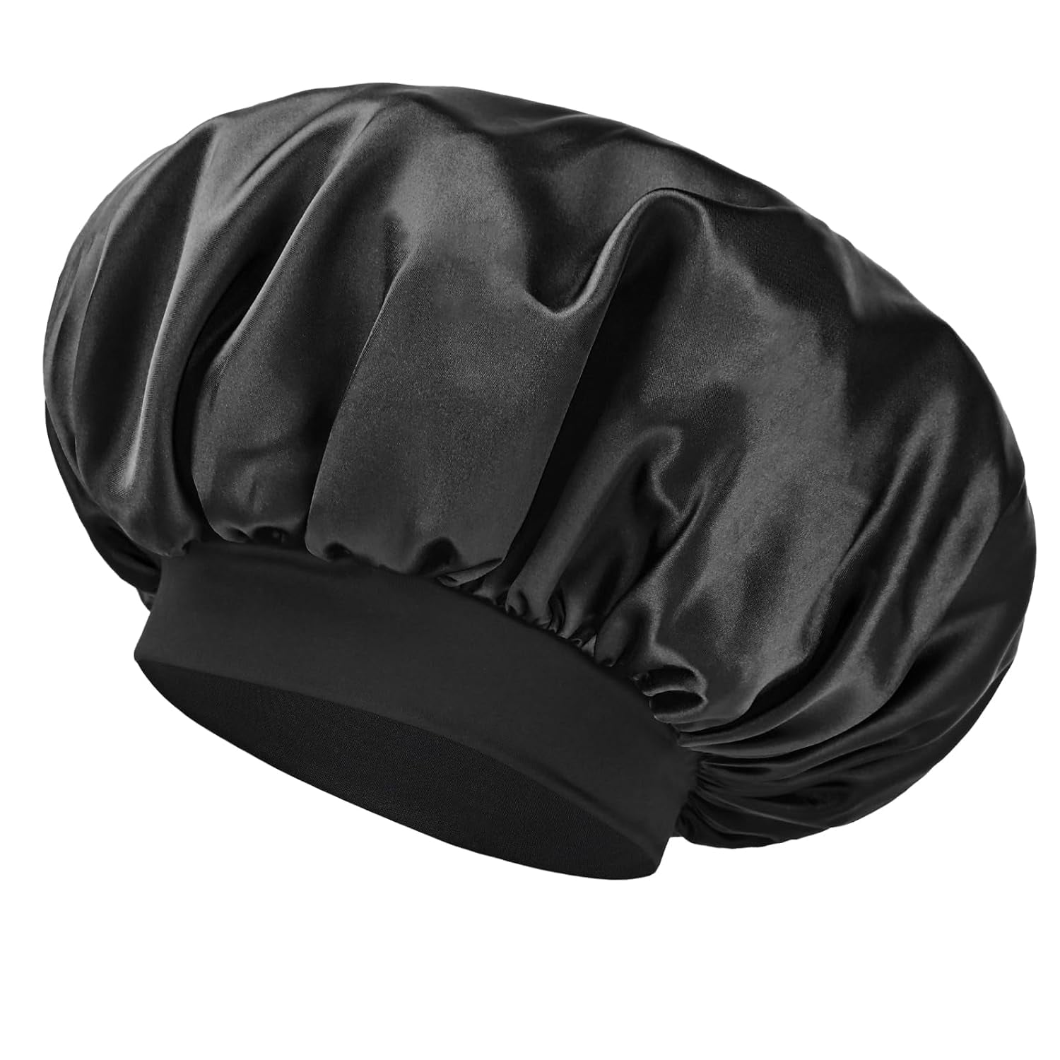 Zhengup Silk Bonnets for Men, Large Satin Bonnet for Sleeping, Double ...