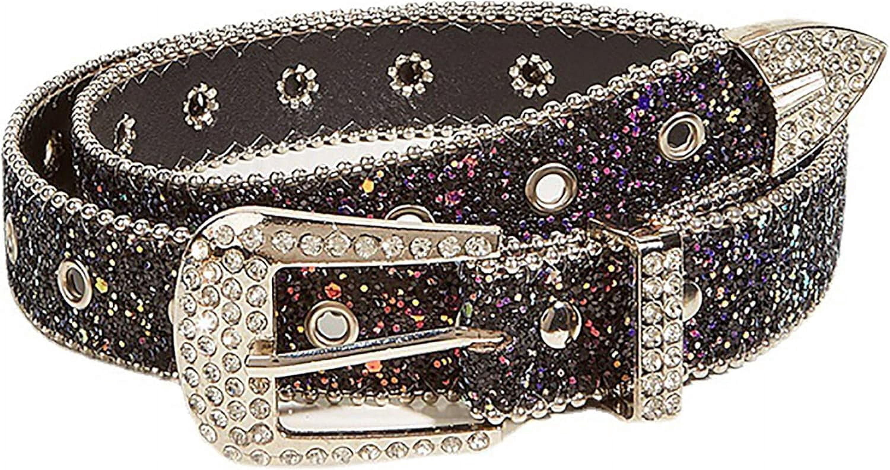 Zhengup Silver Rhinestone Belt Western Cowgirl Cowboy Belts Vintage ...