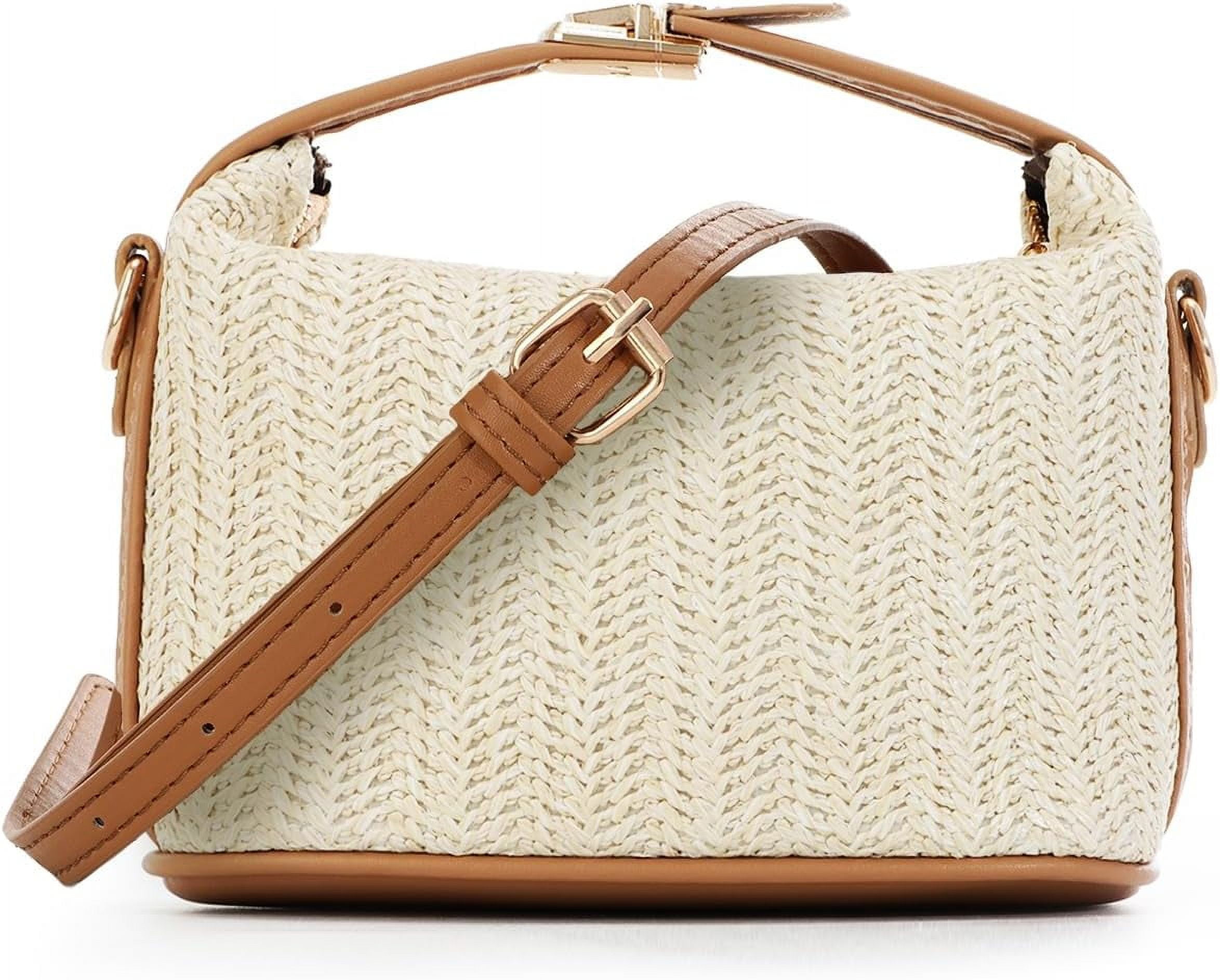Zhengup Straw Woven Crossbody Bag Purse for Women,Small Raffia Tote ...