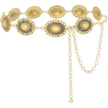 AWAYTR Waist Chains Belts for Women - Rhinestone Gold Silver Chain ...