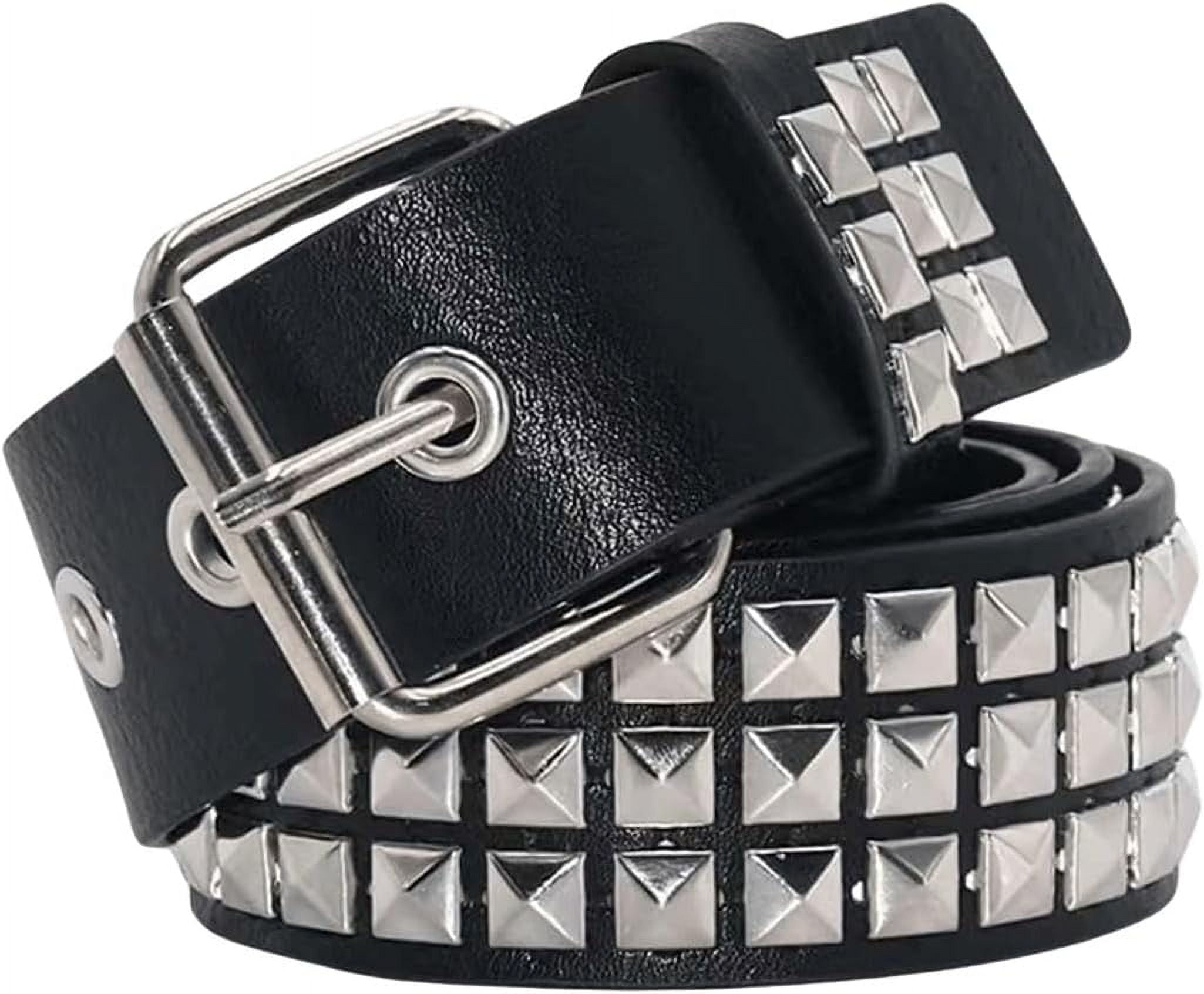 Zhengup Women's Studded Leather Waist Belt Punk Rivet Belts - Walmart.com
