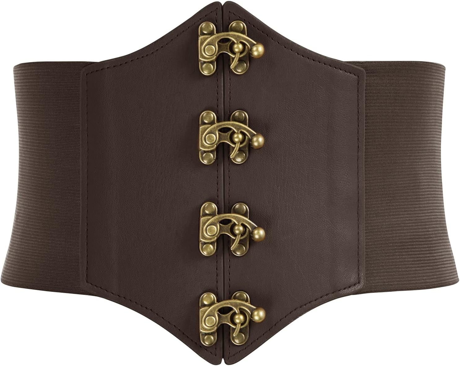 Zhengup Womens Steampunk Pirate Costumes Corset Belts Retro Buckle Wide ...
