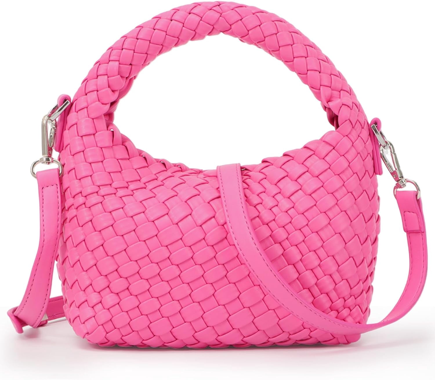 Zhengup Woven Tote Small Crossbody Bag,Woven Leather Handbags for Women ...