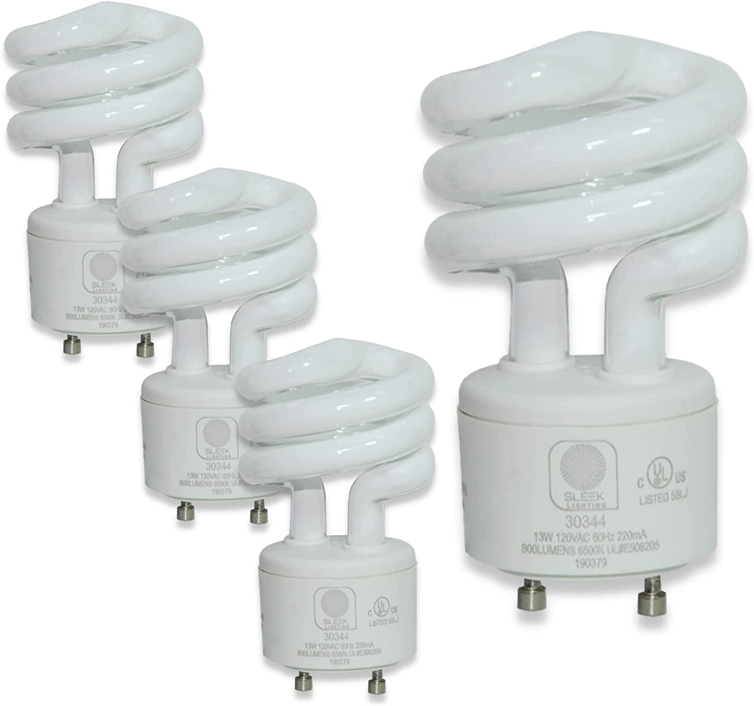 Zhenhe- 13Watt Gu24 Base 2 Prong Light Bulbs- Ul-13W 120V 60Hz Light ...