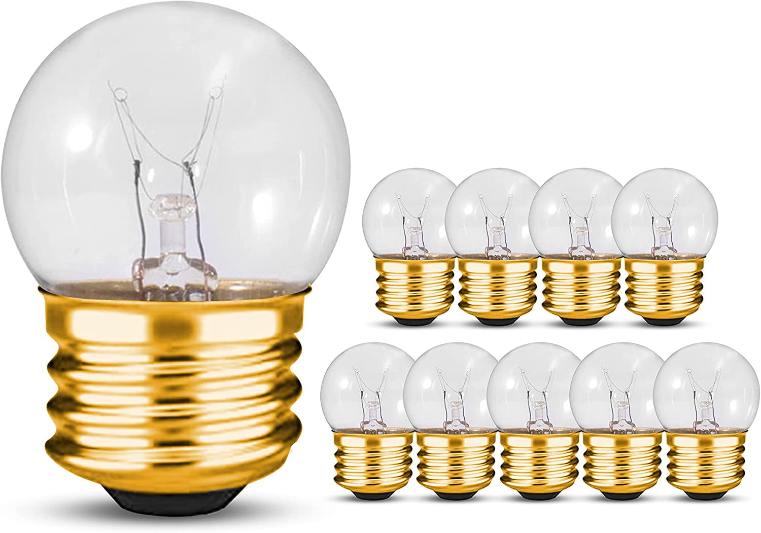 Zhenhe10 Pack - S11 Clear Night Bulbs | Dimmable | 7.5W Incandescent ...