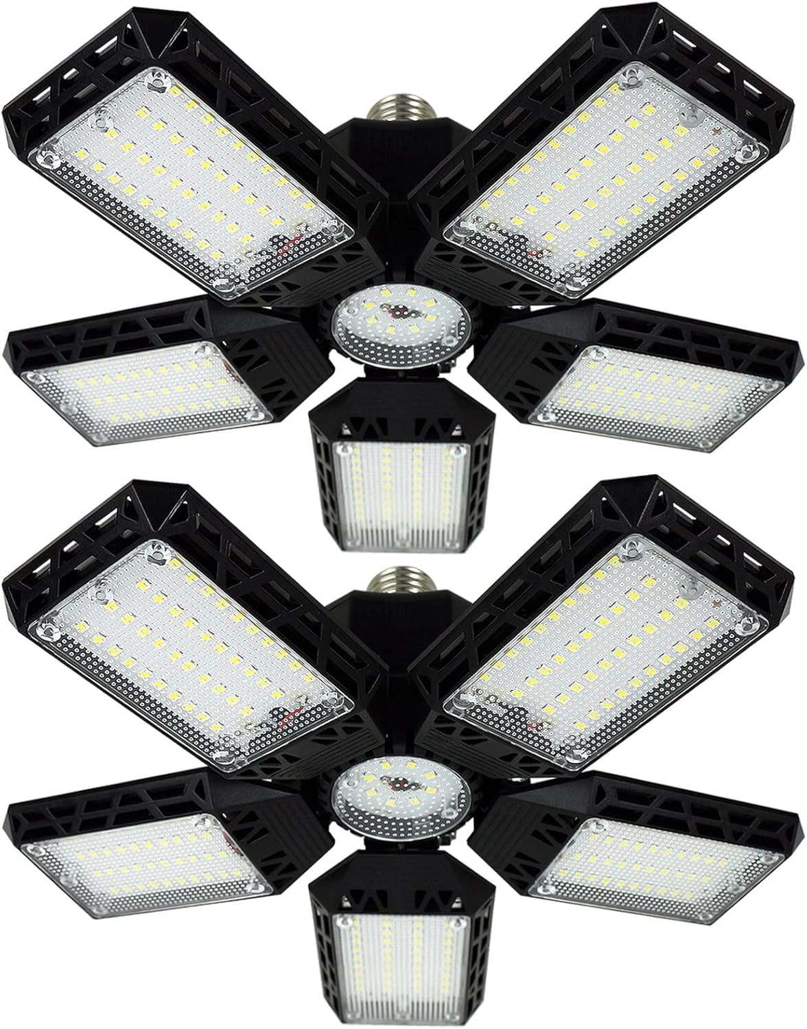Zhenhe2Pack Led Garage Lights, 160W 16000Lm Garage Ceiling Light 6500K ...