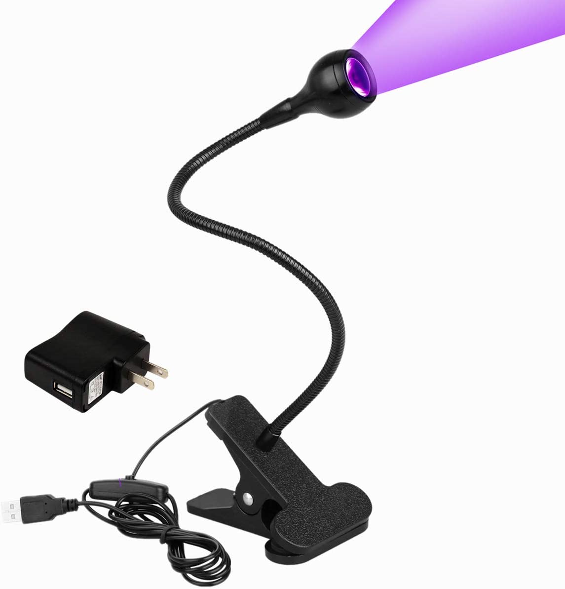 Zhenhe3W 395Nm Led Black Light, Flexible Gooseneck Uv Blacklight For ...