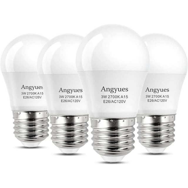 Zhenhe3W Led Bulb Equivalent 25Watt Light Bulbs, 120V A15 Led Bulb Warm ...