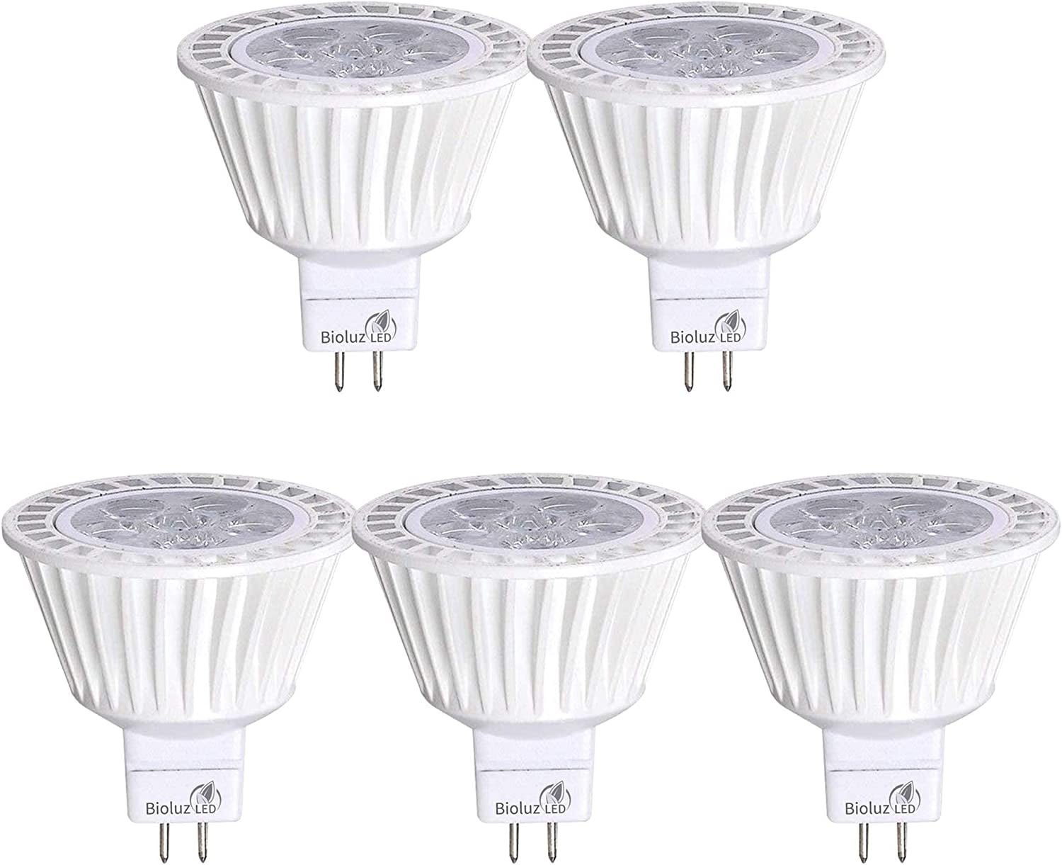 Zhenhe5 Pack Mr16 50W Halogen Equivalent Dimmable 7W 3000K 12V Ul ...