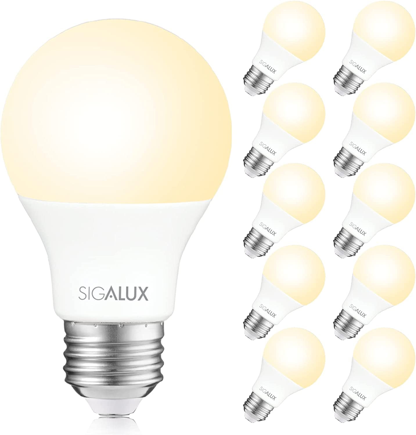 ZhenheA19 Led Light Bulb, Non-Dimmable Led Bulbs 60 Watt Equivalent ...