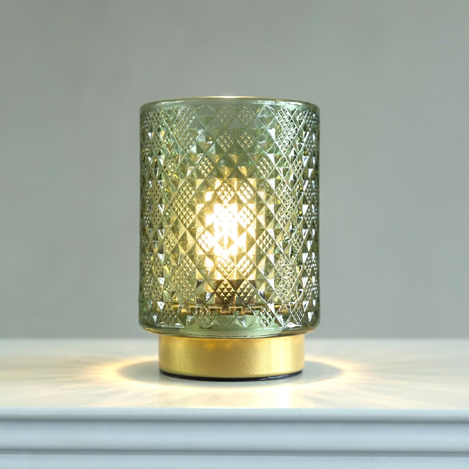 ZhenheBattery Operated Lamp With Timer, Small Table Lamp With Led Bulb ...