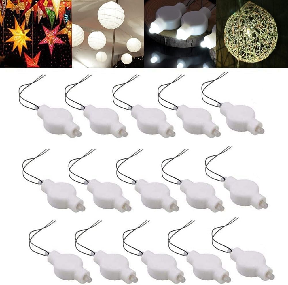 ZhenheBattery Operated Small Led Lights \U2013 15 Pack Led Balloon Light For Chinese White Paper ...