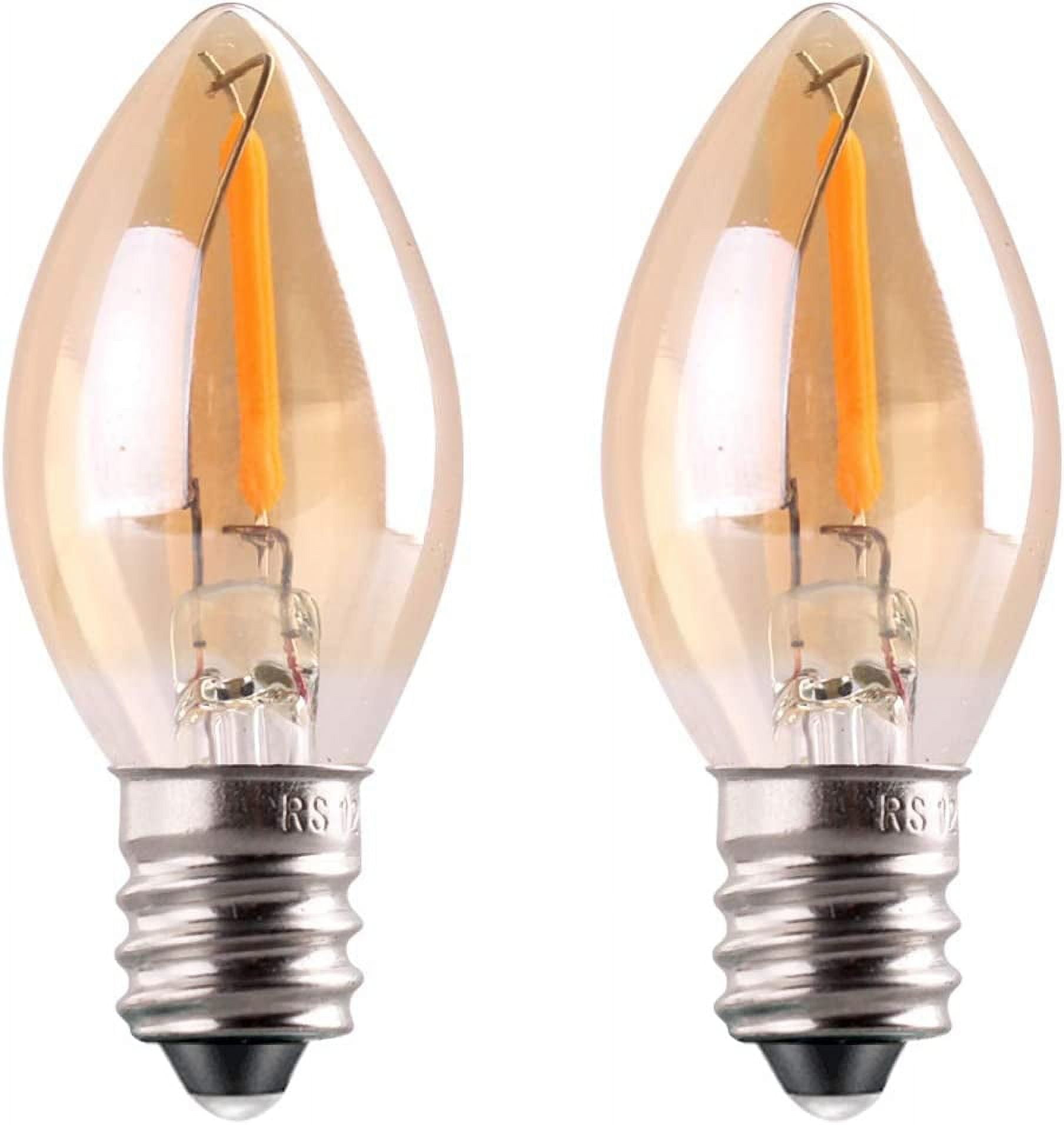 ZhenheC7 Led Night Light Bulb, Classical Edison Style E12 Candle Base ...