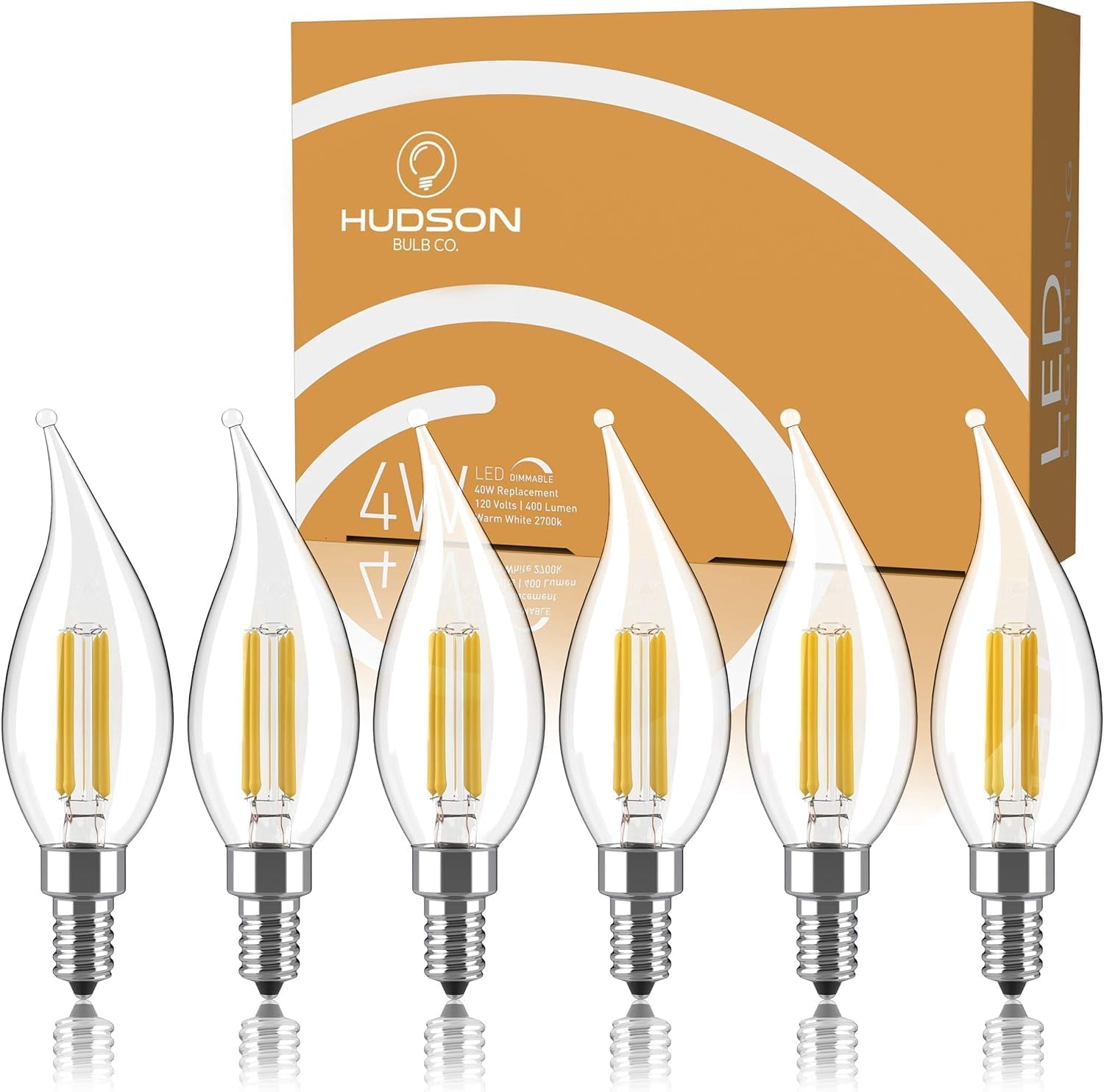 ZhenheDimmable E12 Led Candelabra Bulb Set - 4W, 40W Equivalent - 2700K ...