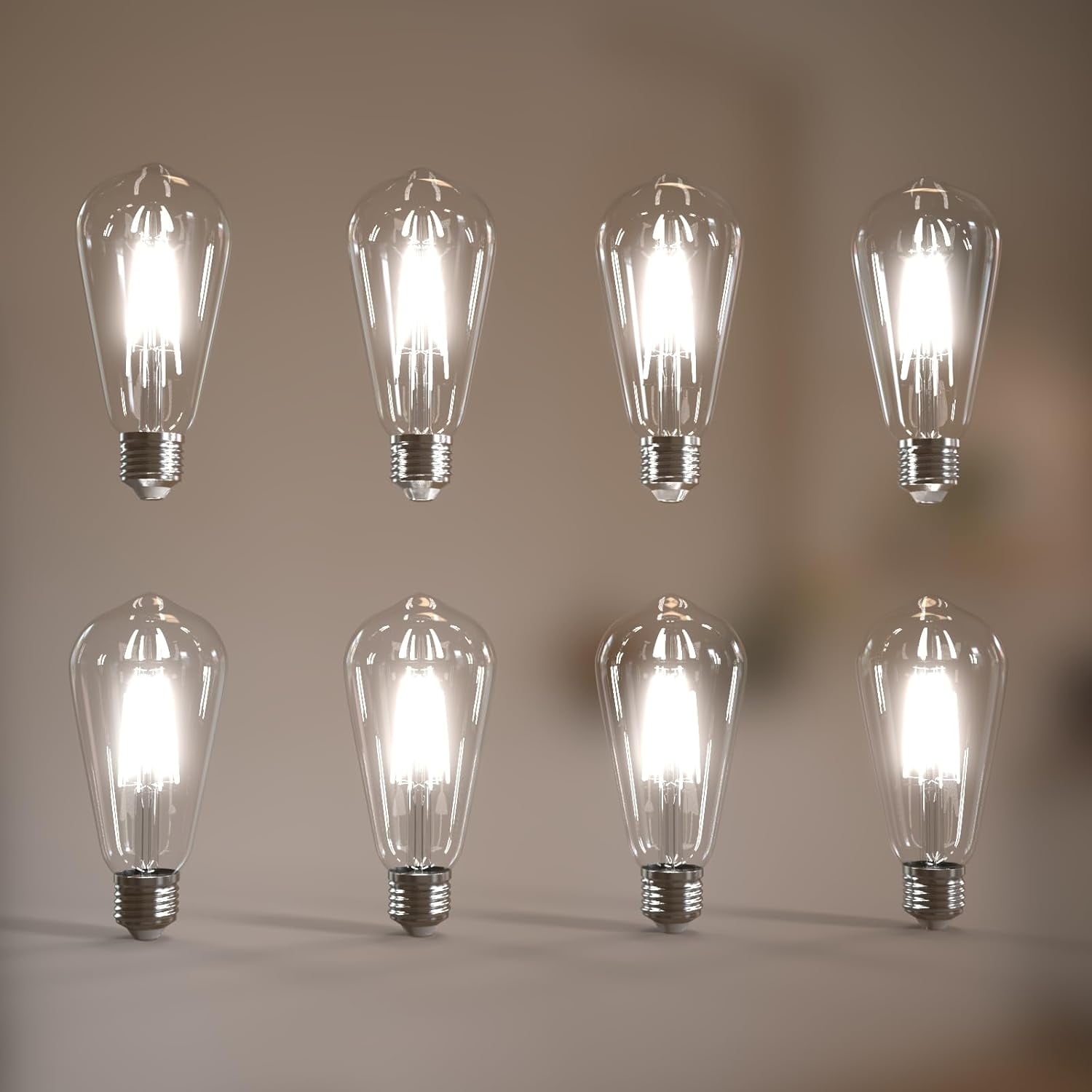 ZhenheEdison Bulbs 6W E26 Led Bulb 60 Watt Equivalent, Vintage Led ...