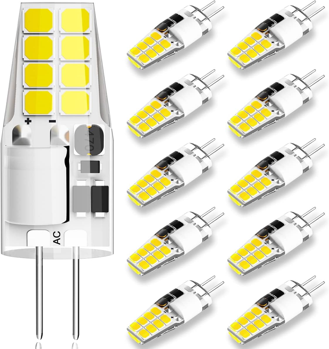 ZhenheG4 Led Bulb 3W Equivalent To 20W-25W T3 Jc Type Bi-Pin G4 Base ...