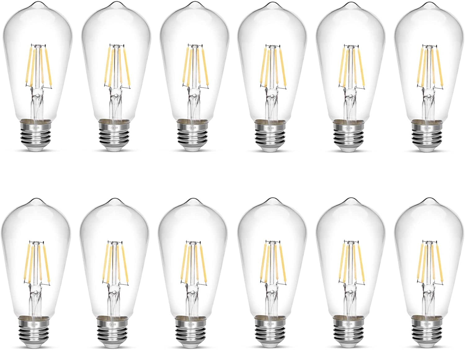 ZhenheLed Edison Bulb 4W,Antique 40W Vintage Edison Bulb,E26 Light Bulb ...