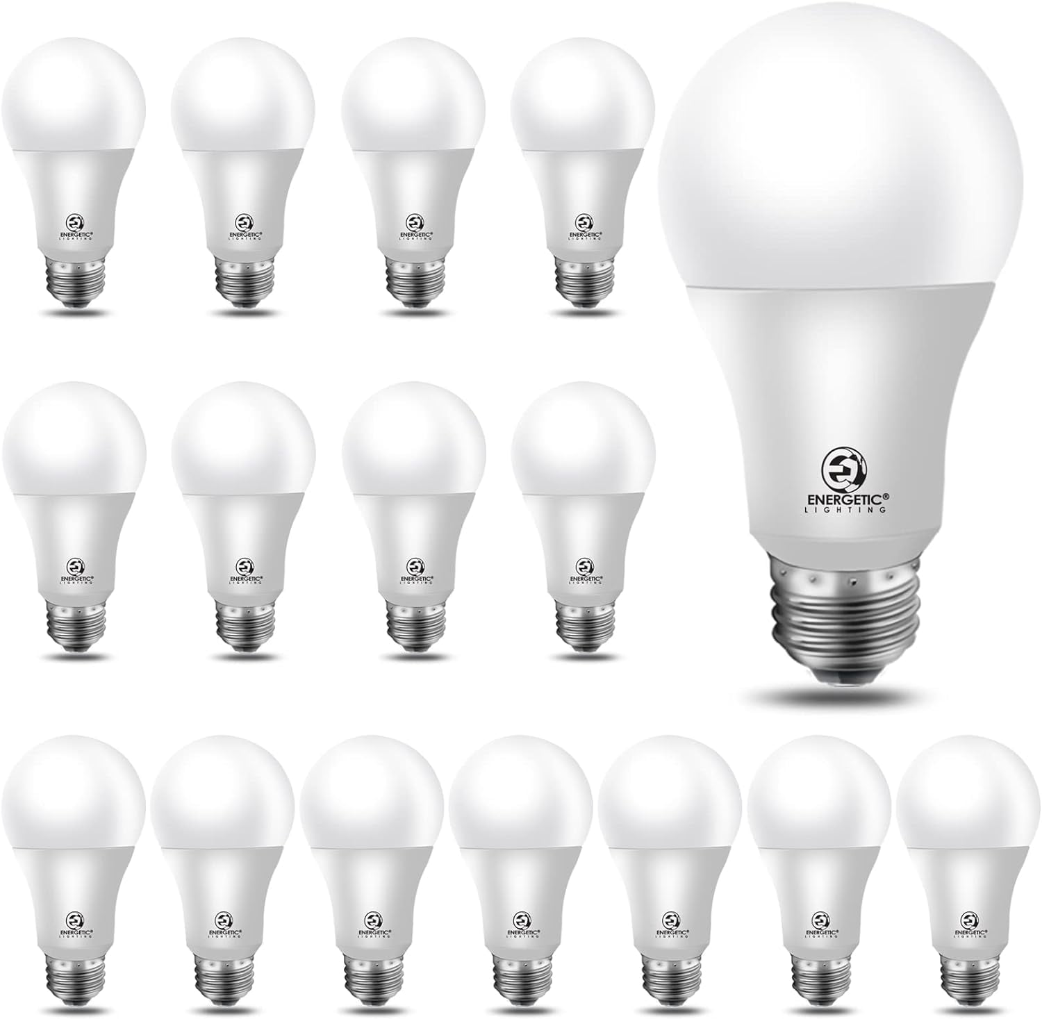 ZhenheLed Light Bulbs 60 Watt Equivalent, A19, Warm White 3000K, E26 ...