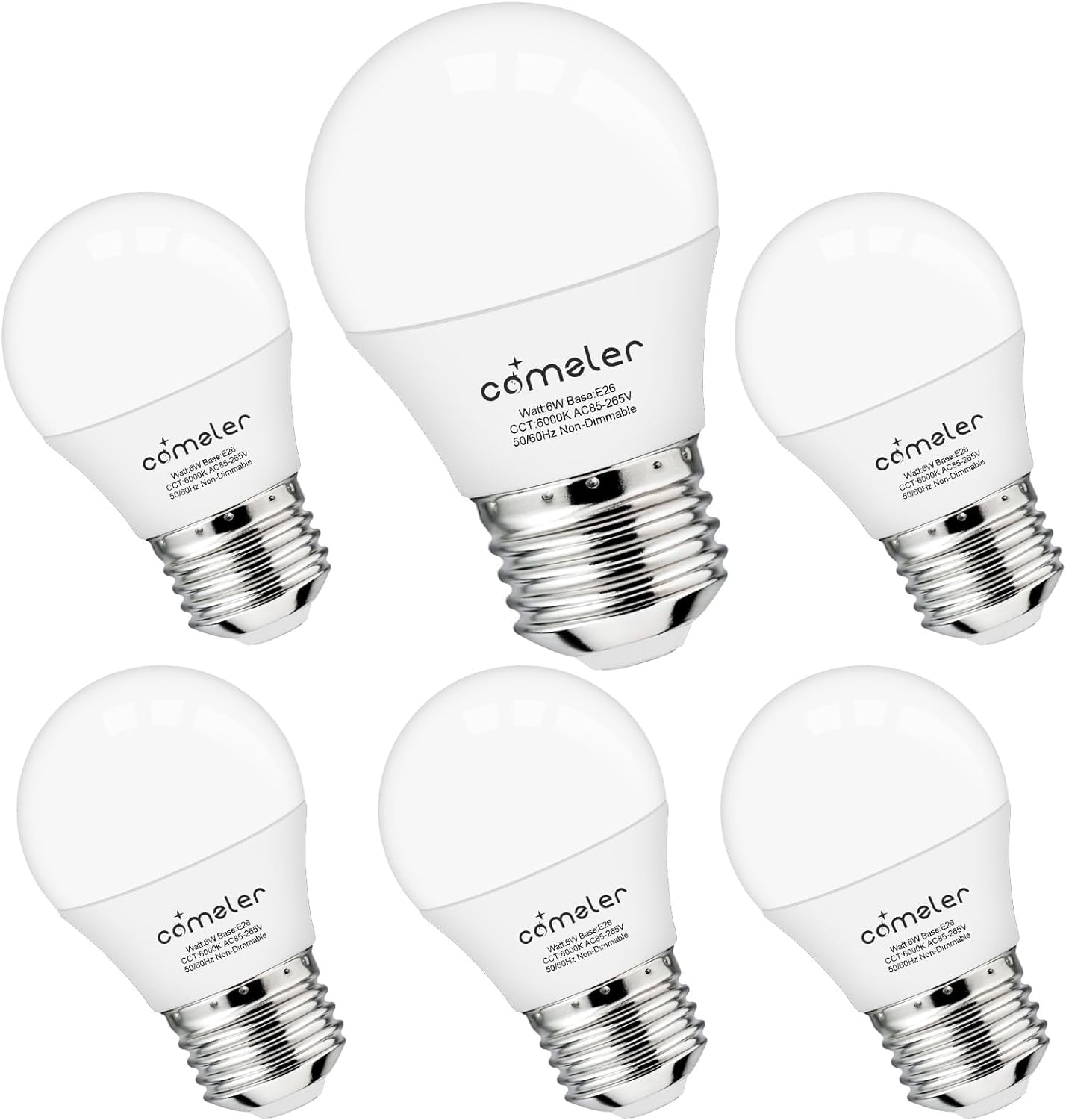 ZhenheLed Light Bulbs, E26 Base 6000K Cool Bright Daylight 60 Watt ...
