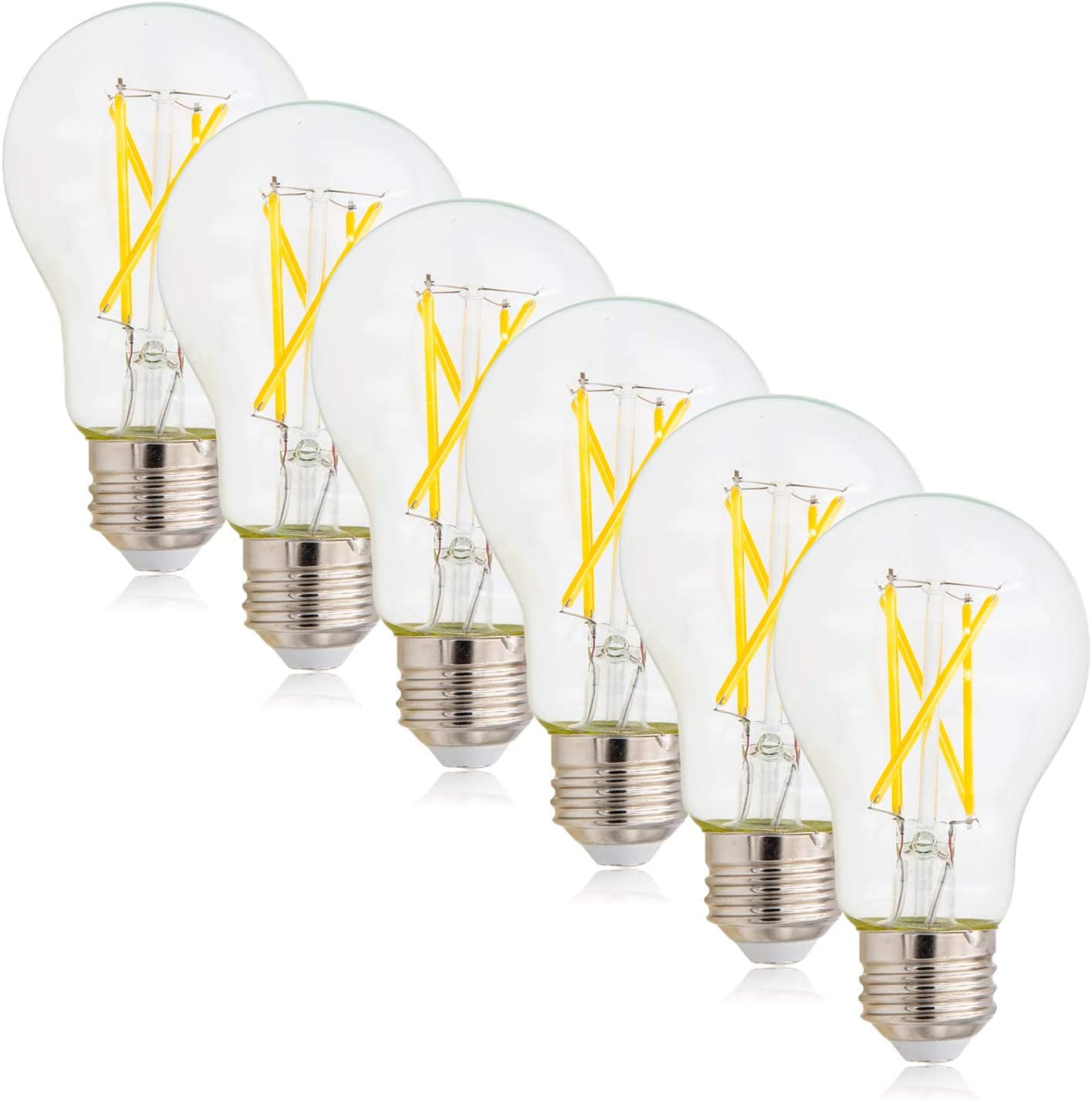ZhenheMaxxima Clear A19 Led Filament Light Bulb - 800 Lumens, Dimmable ...