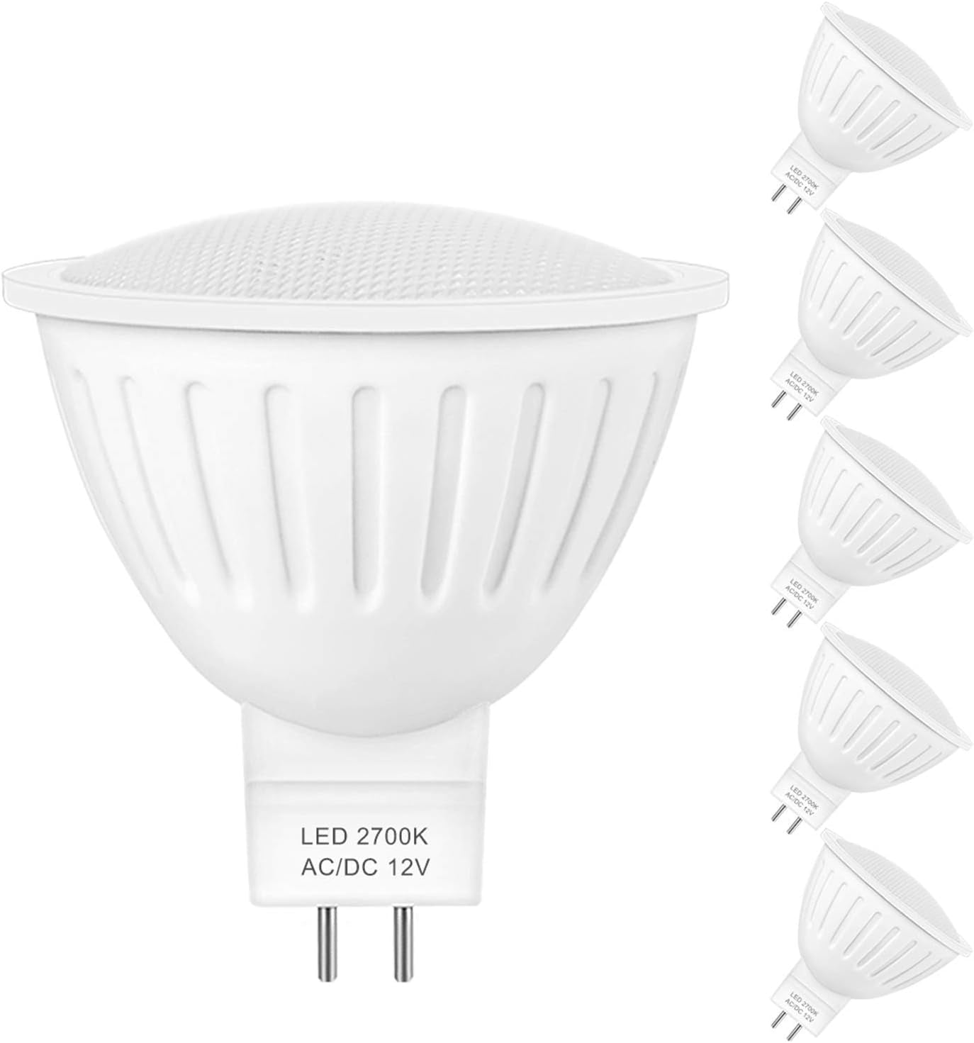 ZhenheMr16 Gu5.3 Led Light, Mr16 Flood Type Bulbs,2700K Warm Light ...