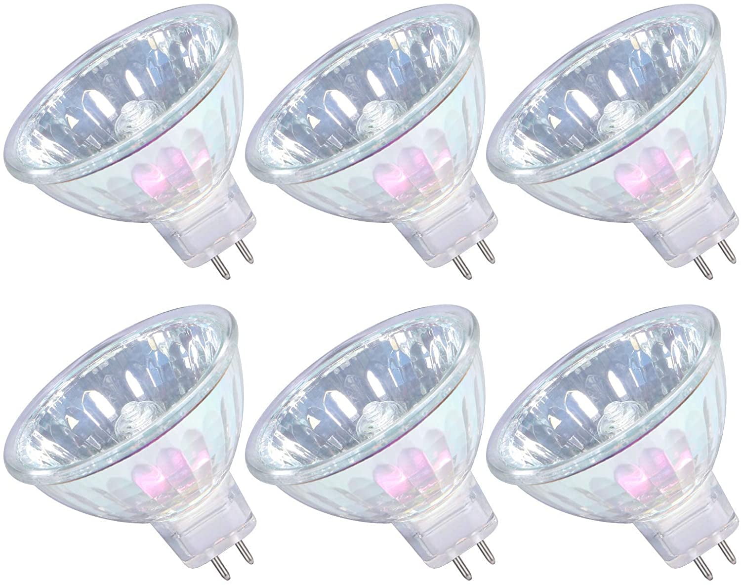 ZhenheMr16 Halogen Bulbs 50W 12V Gu5.3 Spotlight 2 Pin Base 36°Beam ...