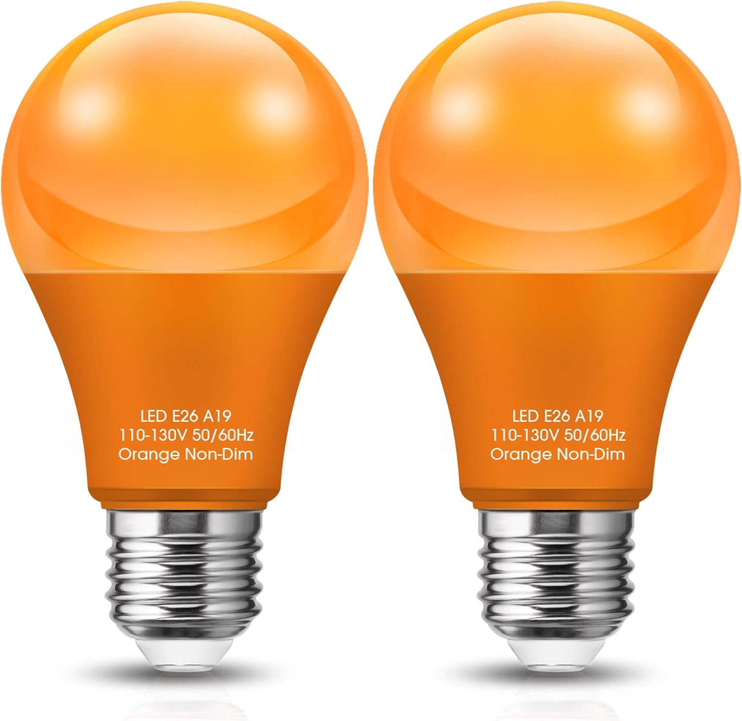 ZhenheOrange Led Light Bulb, 60W Equivalent, 720 Lumens, A19, E26 Base, Energy Efficient, Long ...