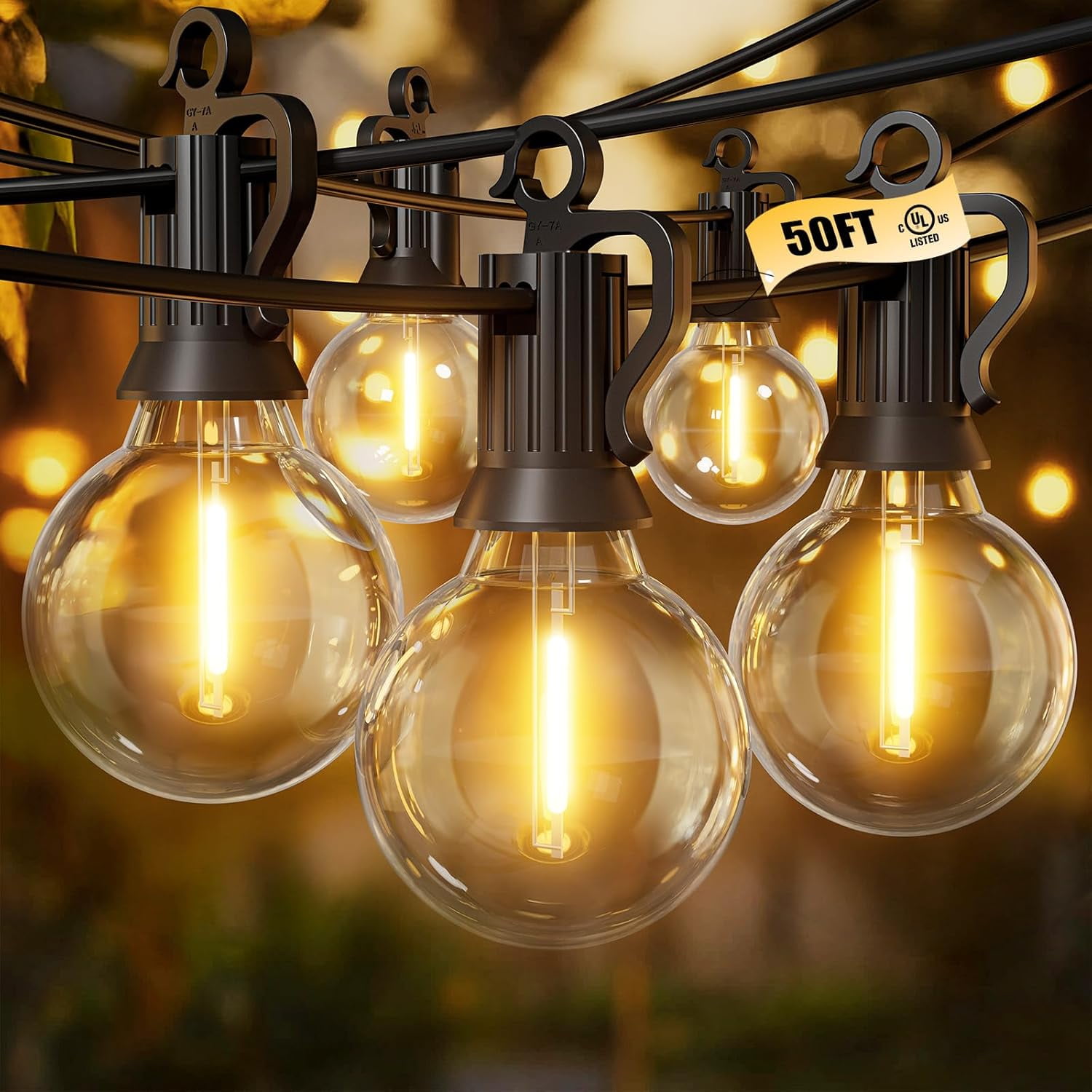 ZhenheOutdoor String Lights - Connectable Dimmable Led Patio String ...