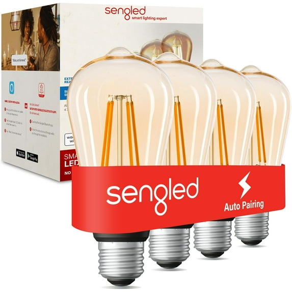 ZhenheSmart Edison Bulbs, S1 Auto Pairing With Alexa Devices, Vintage ...