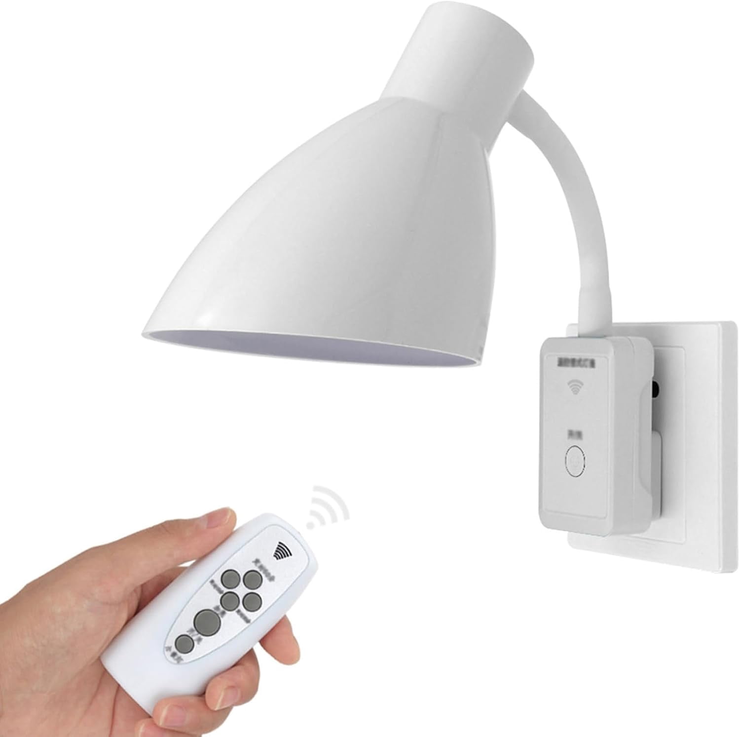 ZhenheSmart Remote E26/E27 Plug In Light Socket 360° Flexible Rotatable Led Light Bulb Extension ...