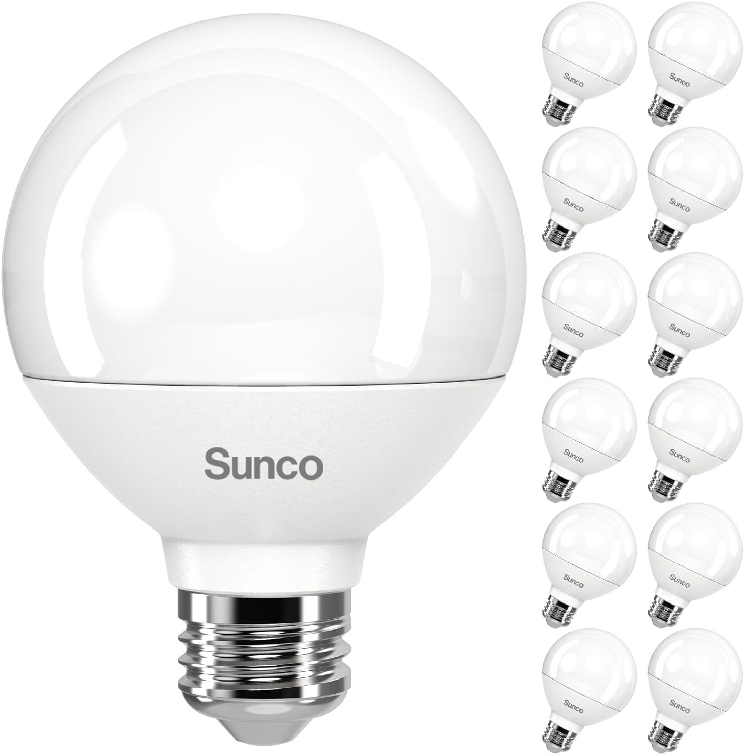 ZhenheSunco 12 Pack G25 Led Light Bulbs, Globe Vanity Lights For ...