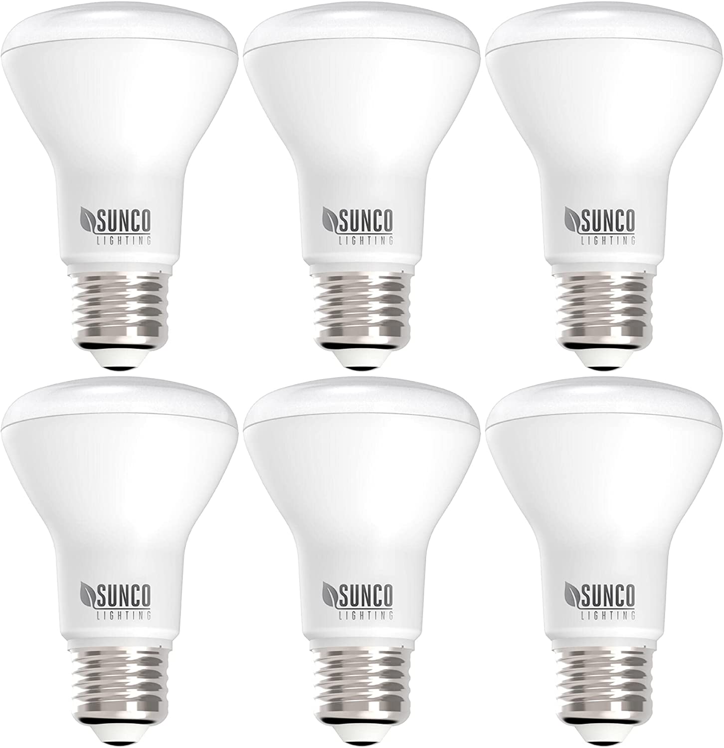 ZhenheSunco 6 Pack Br20 Led Light Bulbs, Indoor Flood Light R20 ...