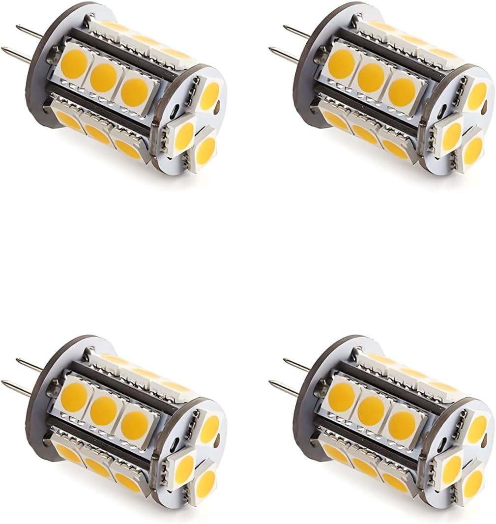 ZhenheT3 G4 Bi-Pin Led Light Bulbs, 12Vac/Dc Low Voltage 3Watt Daylight ...