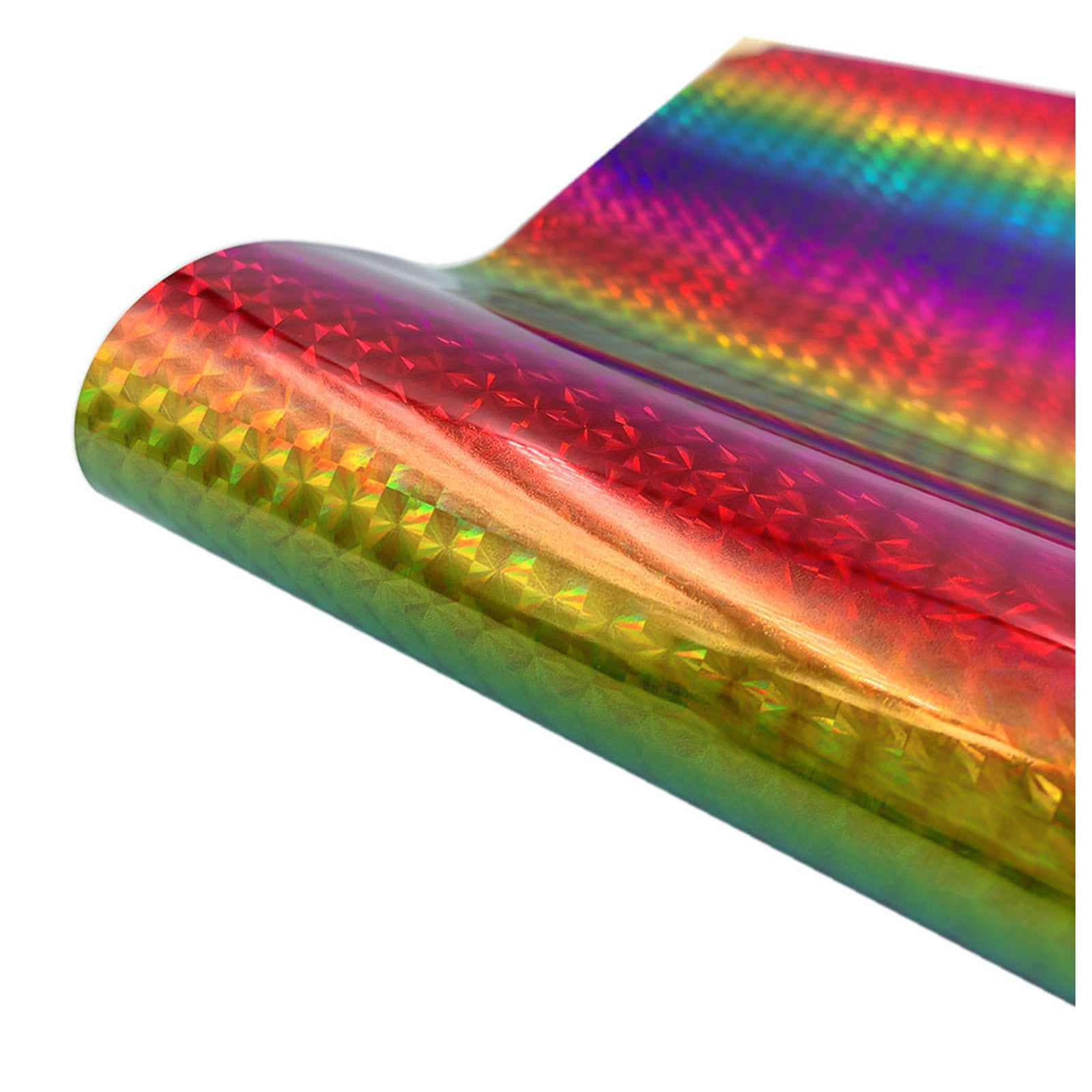 Zheniopp Holographic Rainbow Self Adhesive Vinyl Roll For Cricut, Decal ...