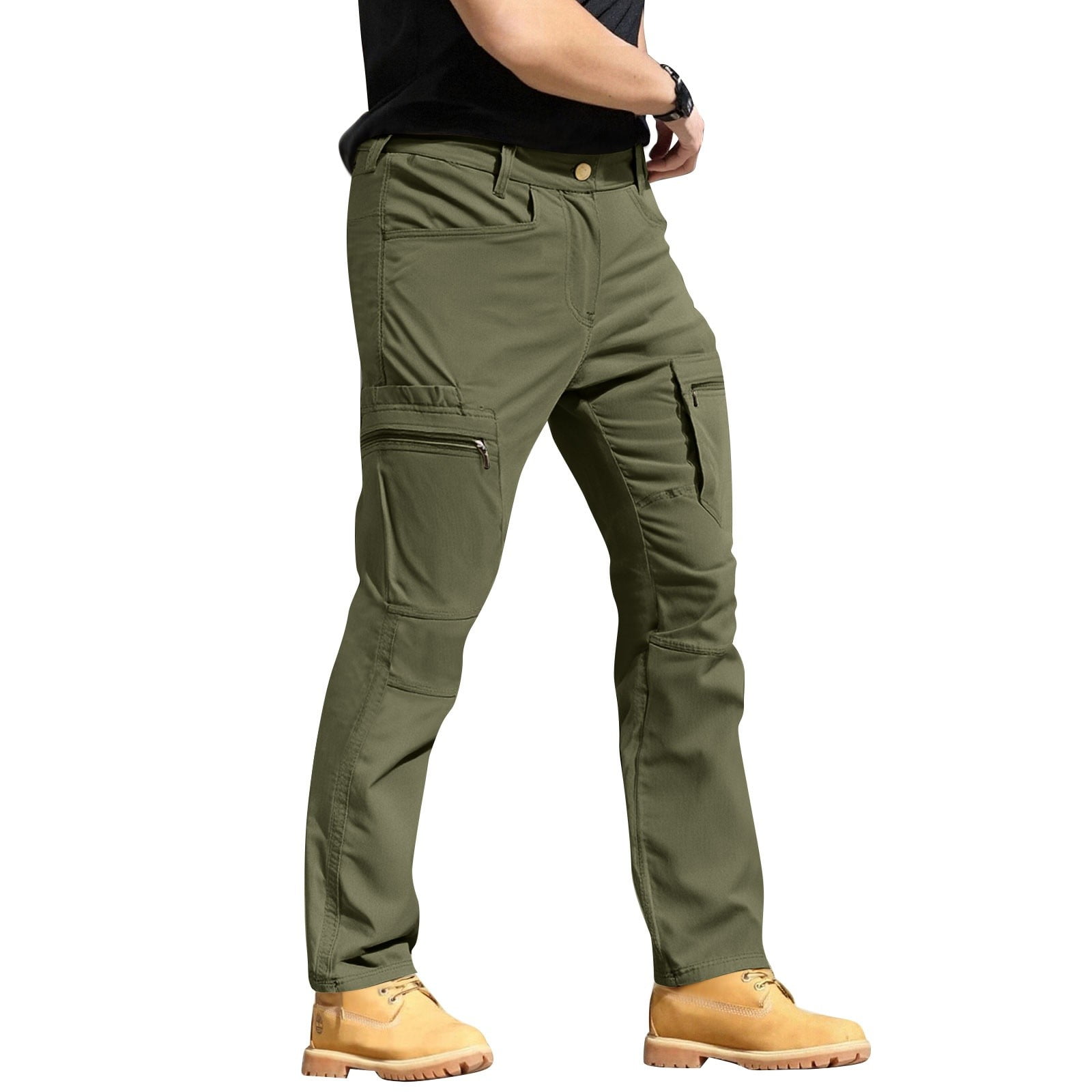 Zhensanguo Baggy Cargo Pants Men Waterproof Stretch Fishing Tactical ...