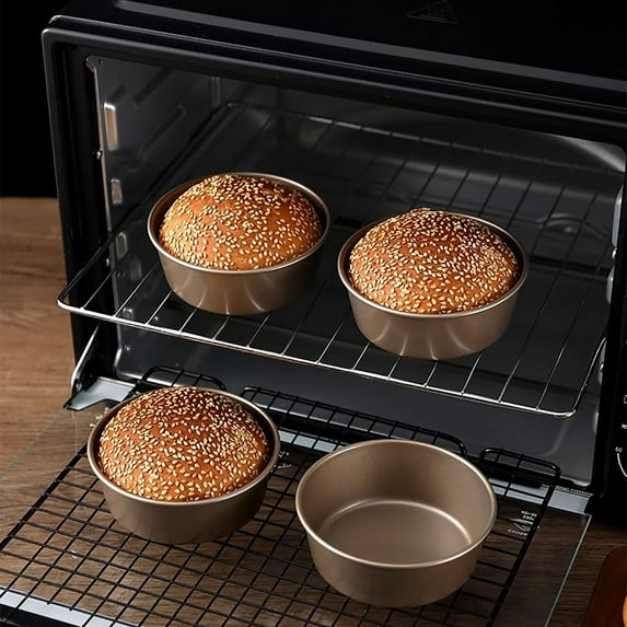 Zhi Burger and Mini Hot Dog Baking Tray Non Stick Bread Cake Mould ...