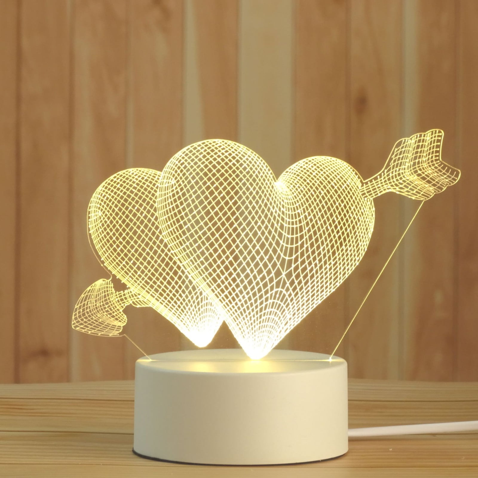 Zhi USB Powered 3D Acrylic Night Light, Perfect for Home And Gift ...
