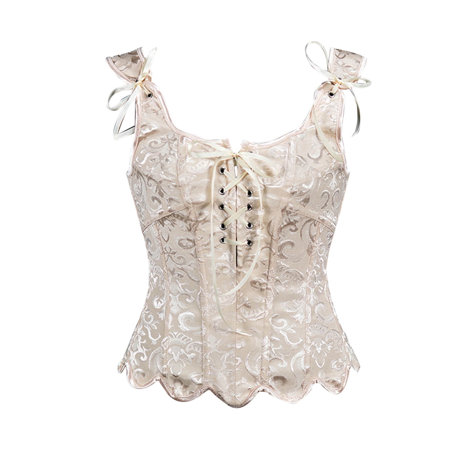 Zhi Women's Tie-Dye Lace-Up Corset, Stretch Fabric & Adjustable Straps ...