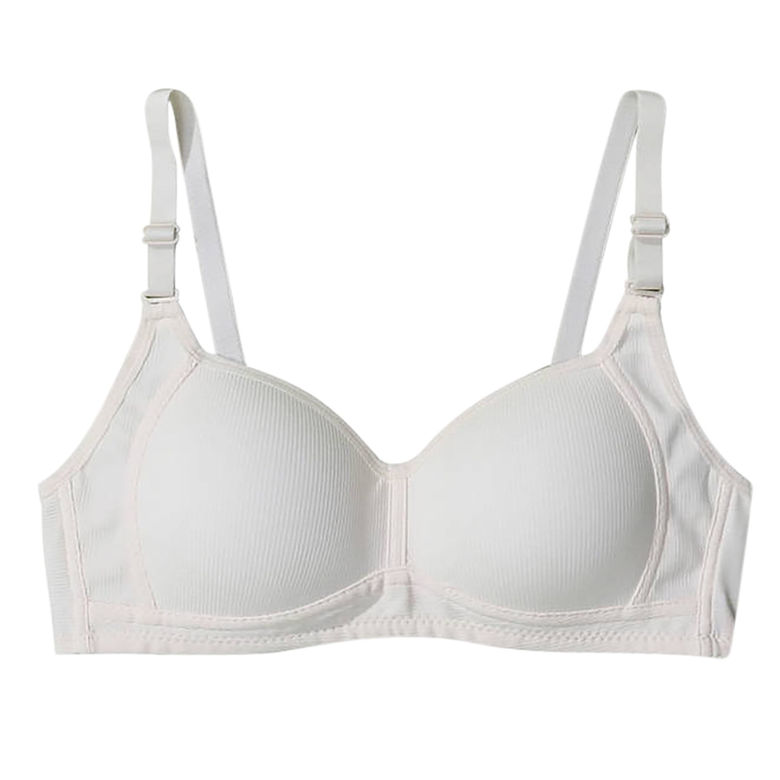 ZhiFeng Bra for Women Ladies Underwear Gathered No Underwire Bras Solid ...