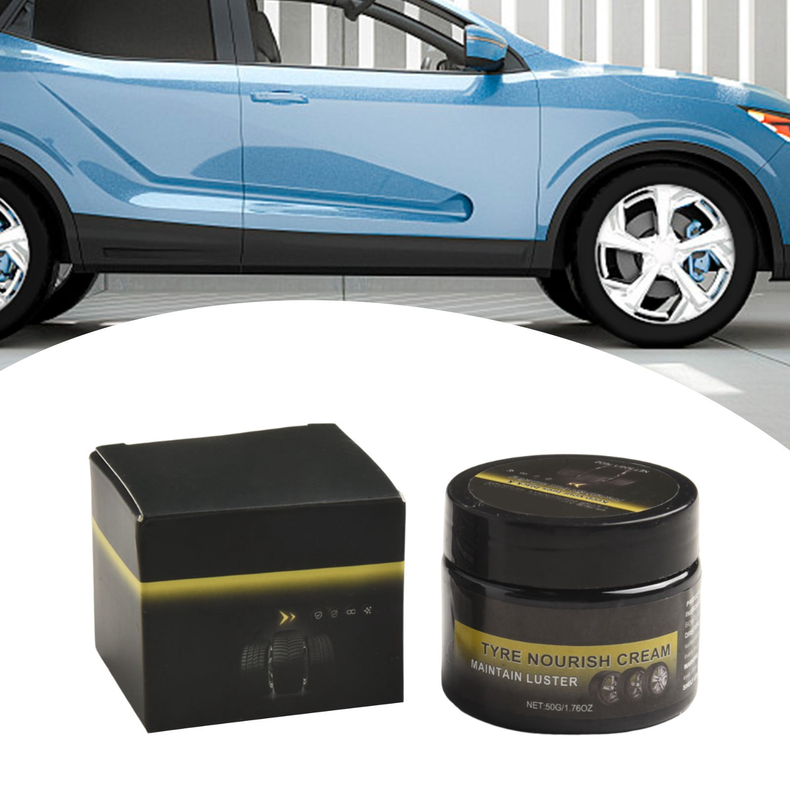 Zhihehui Black Tire Cleaner Color: Black Tire Polish Tire Wax Practical ...