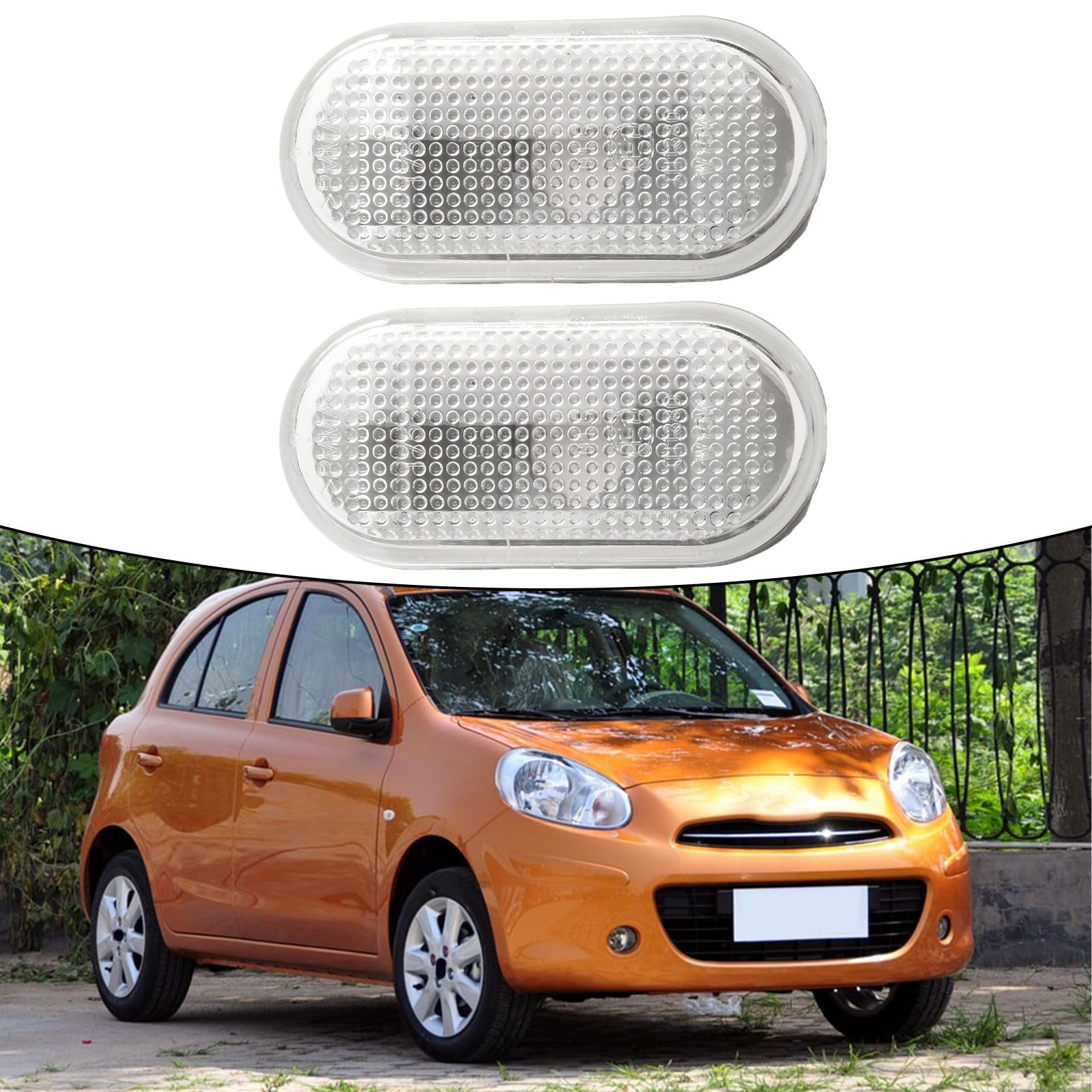Zhihehui For Nissan March Micra 2002-10 LED Turn Signal LED Side ...