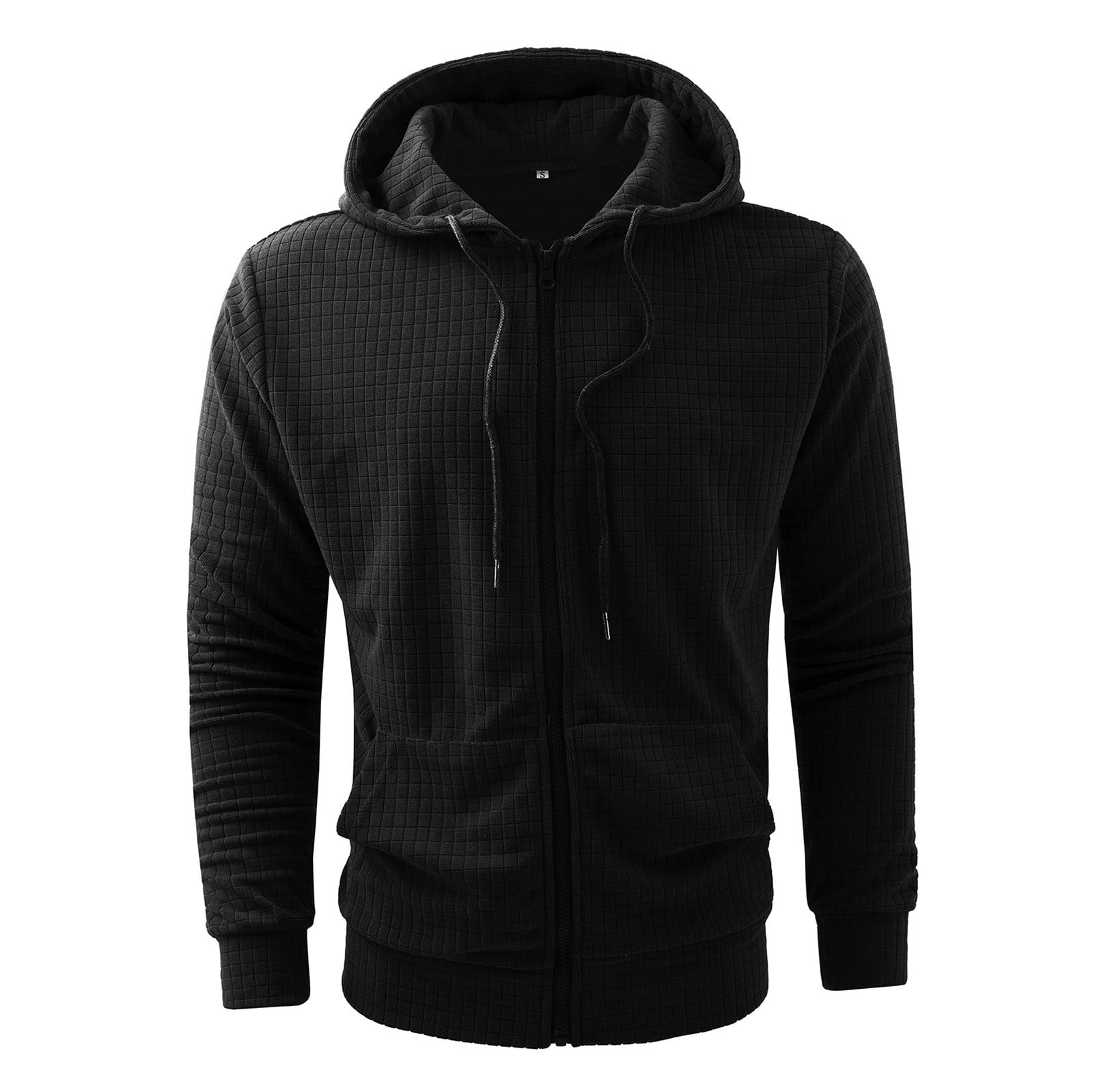 Zhishanbh Clearance Hoodies for Men Men'S Solid Color Hoodie Zipper ...