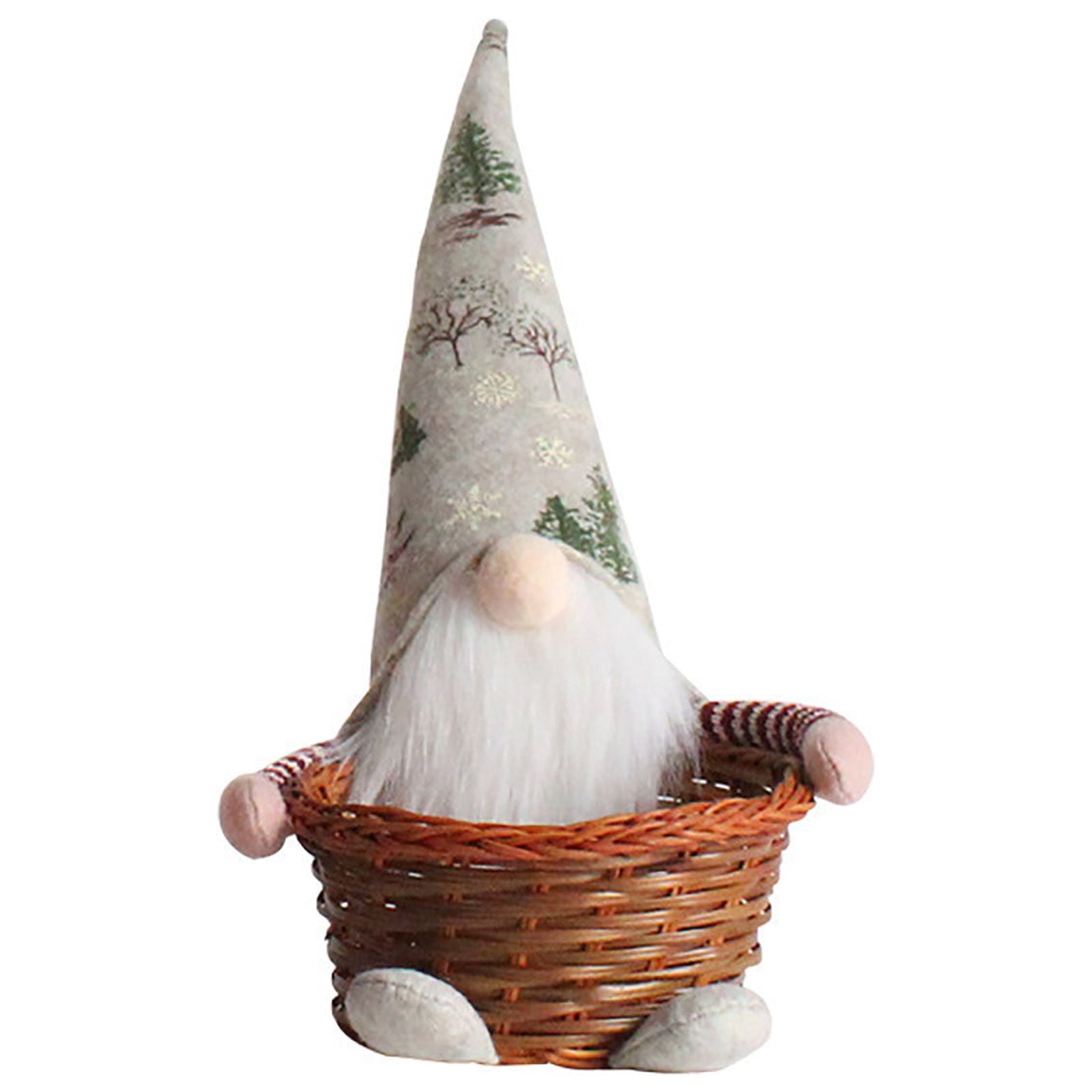 Zhiui,Gnome Gifts,Christmas Decorations Candy Basket Faceless Rudolph ...